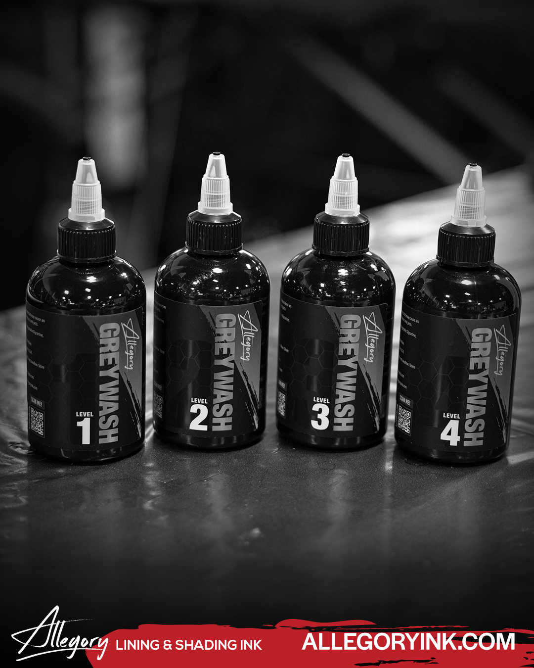Greywash Collection | Allegory Premium Tattoo Inks